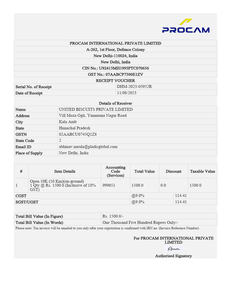 DHM 2023 03952R | PDF | Invoice | Payments