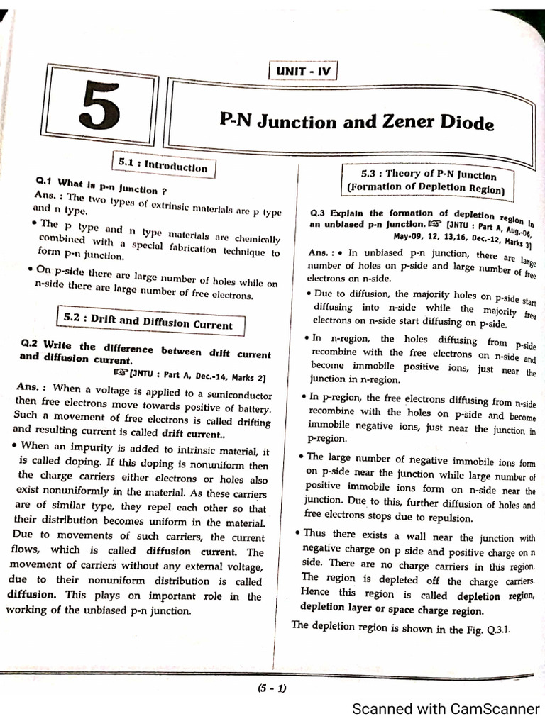 BEEE (Unit-4 Diodes) | PDF