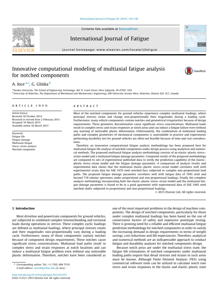 2015 - 1 s2.0 S0142112315000997 Main | PDF | Fatigue (Material ...