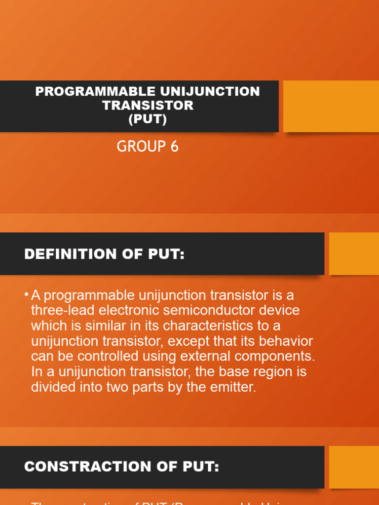 Programmable Unijunction Transistor | PDF