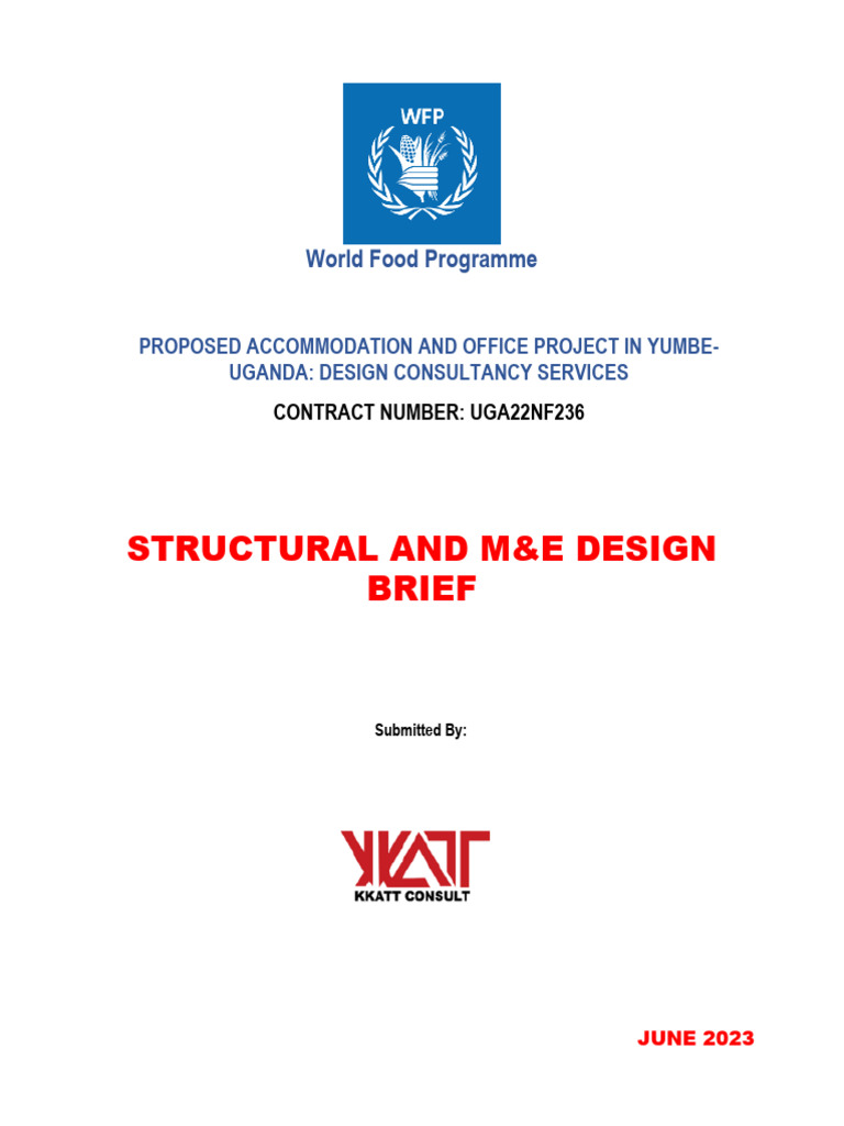 Structural and M&E Design Brief | PDF | Concrete | Lighting