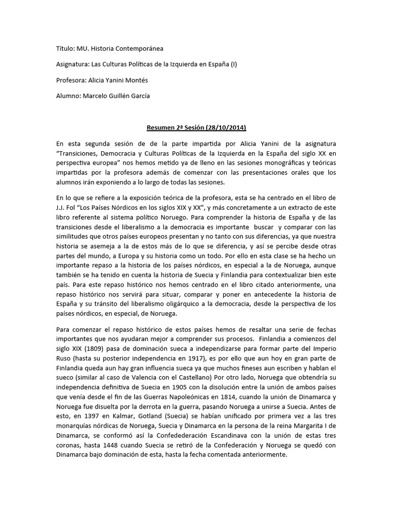Resumen 2 | PDF | Suecia | Escandinavia