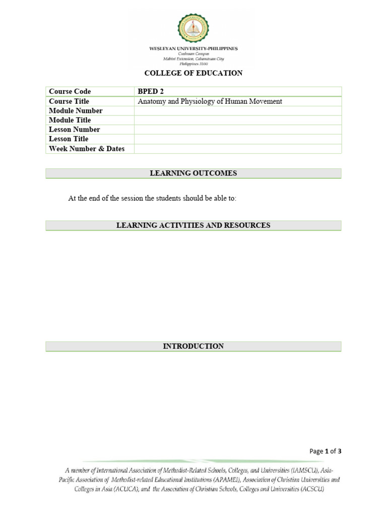 Module Template | PDF