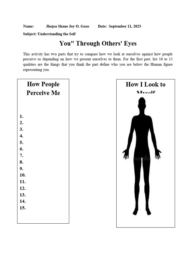You Through Others Eyes | PDF