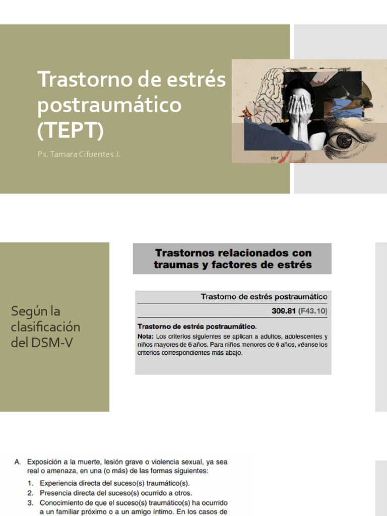 PPT Trastorno de estrés postraumático | PDF | Trauma psicólogico | Suicidio