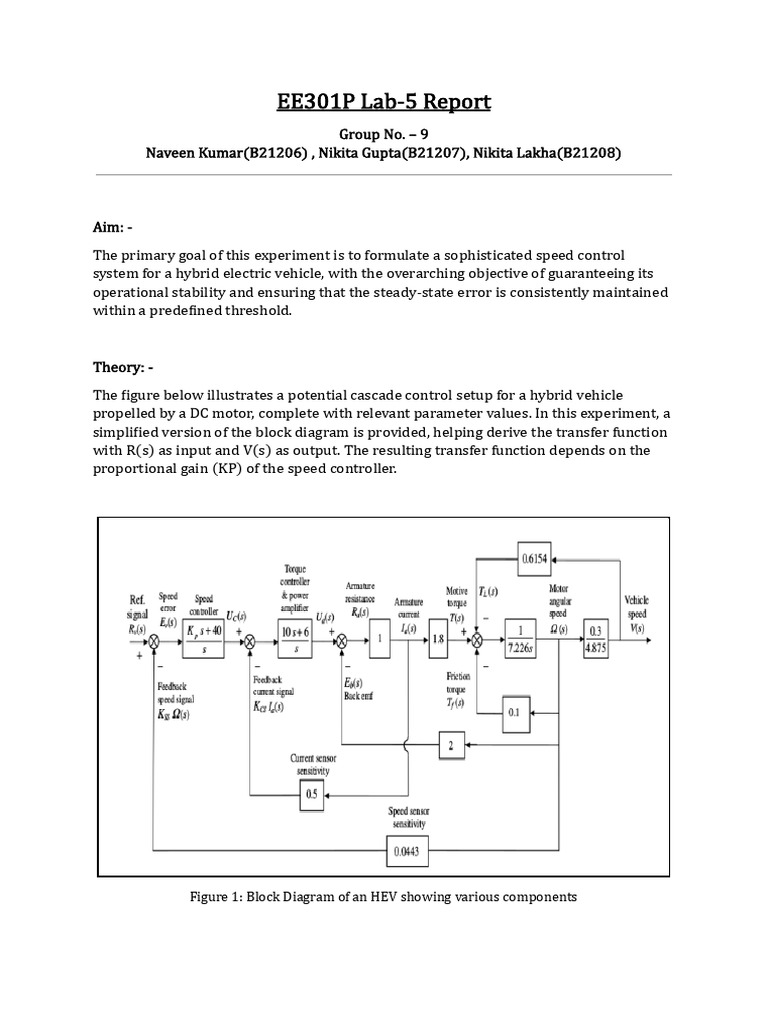 EE301 Lab5 | PDF | Control Theory | Function (Mathematics)