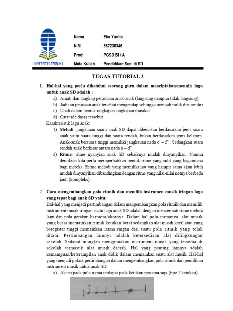 TT2 Pend. Seni Eka Yunita | PDF