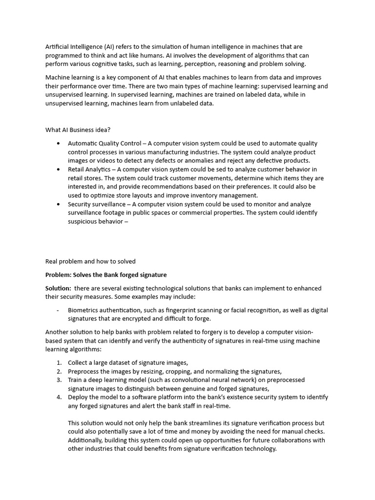 Artificial Intelligence and Machine Learning | PDF | Artificial ...