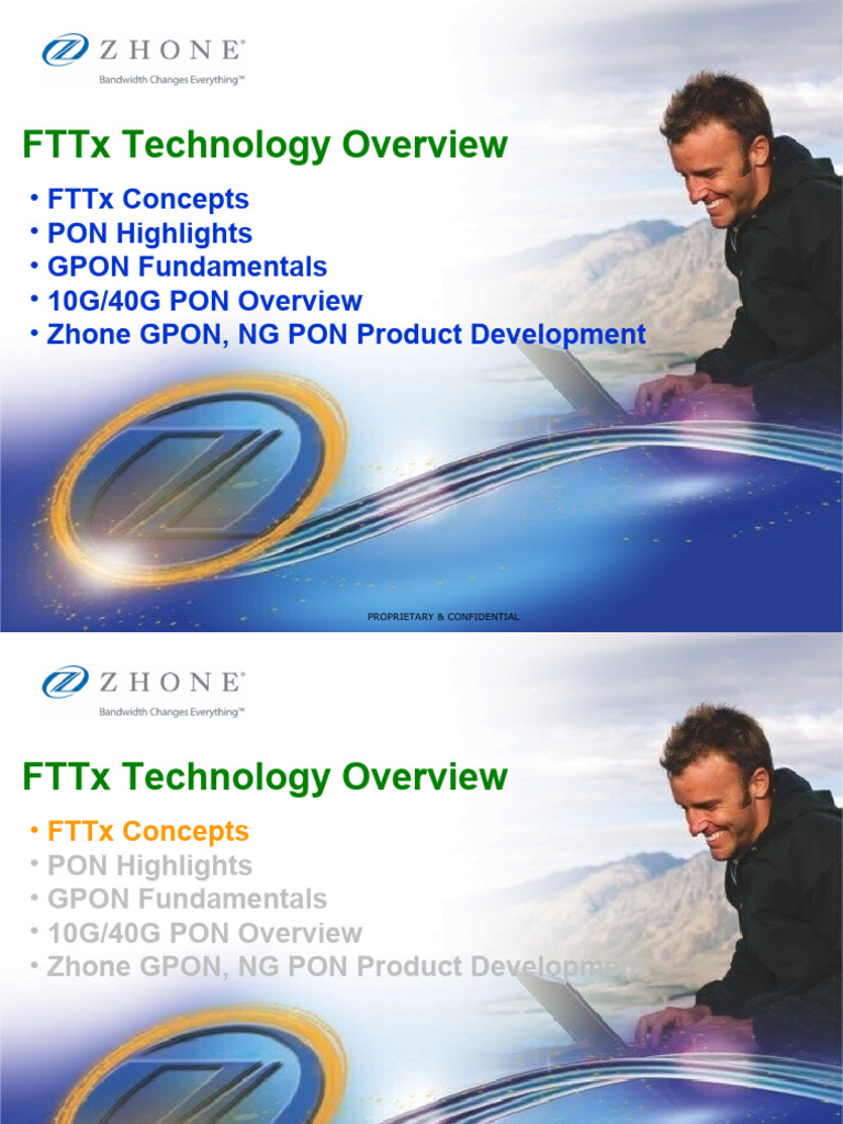 1 - FTTX Technology Overview | PDF | Fiber To The X | Internet