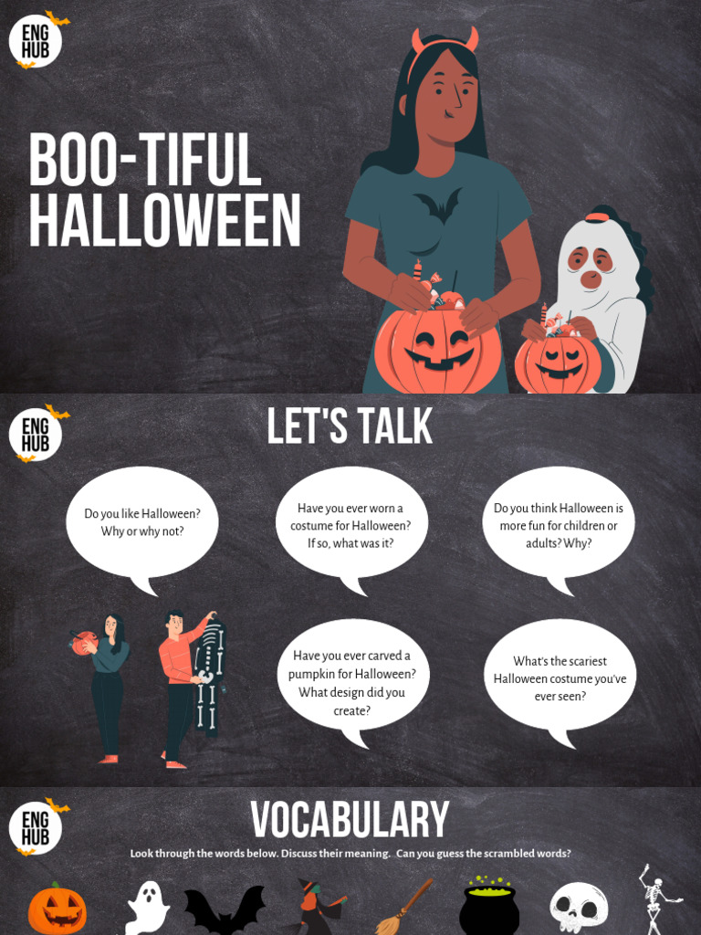 Halloween Activities & Vocabulary Guide | PDF | Halloween | Trick Or ...