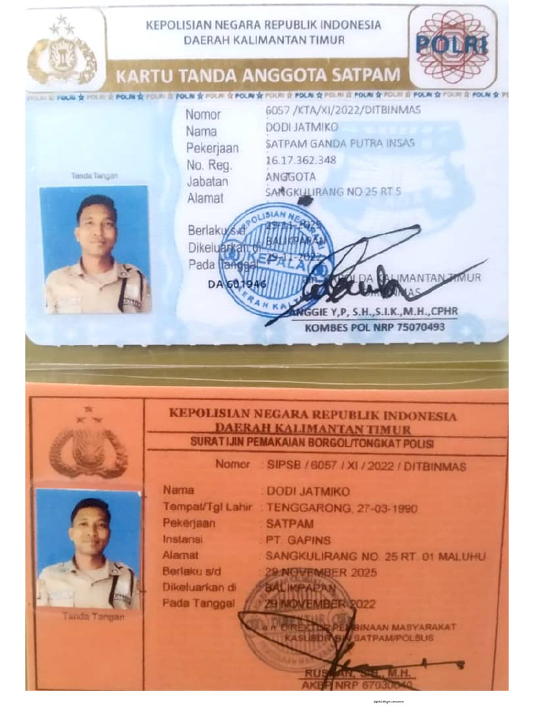 KTA A.N DODI JATMIKO | PDF