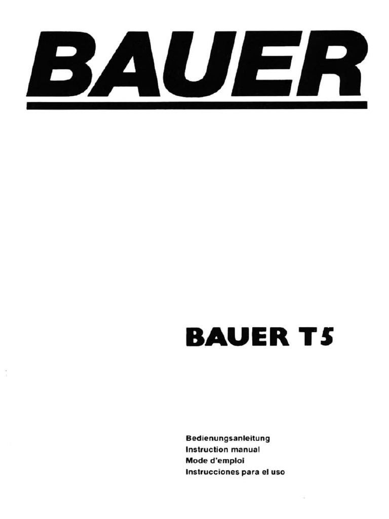 Bauer T5 Projector | PDF