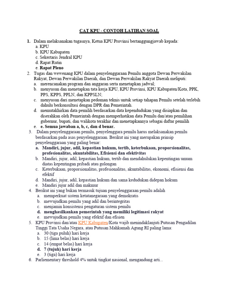 Cat Kpu | PDF | Politik