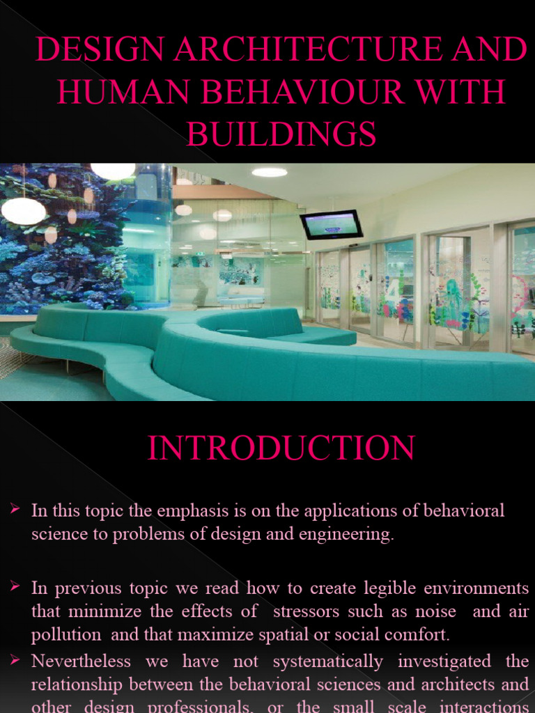 Design Architecture and Human Behavior With Buildings | PDF | Behavior ...