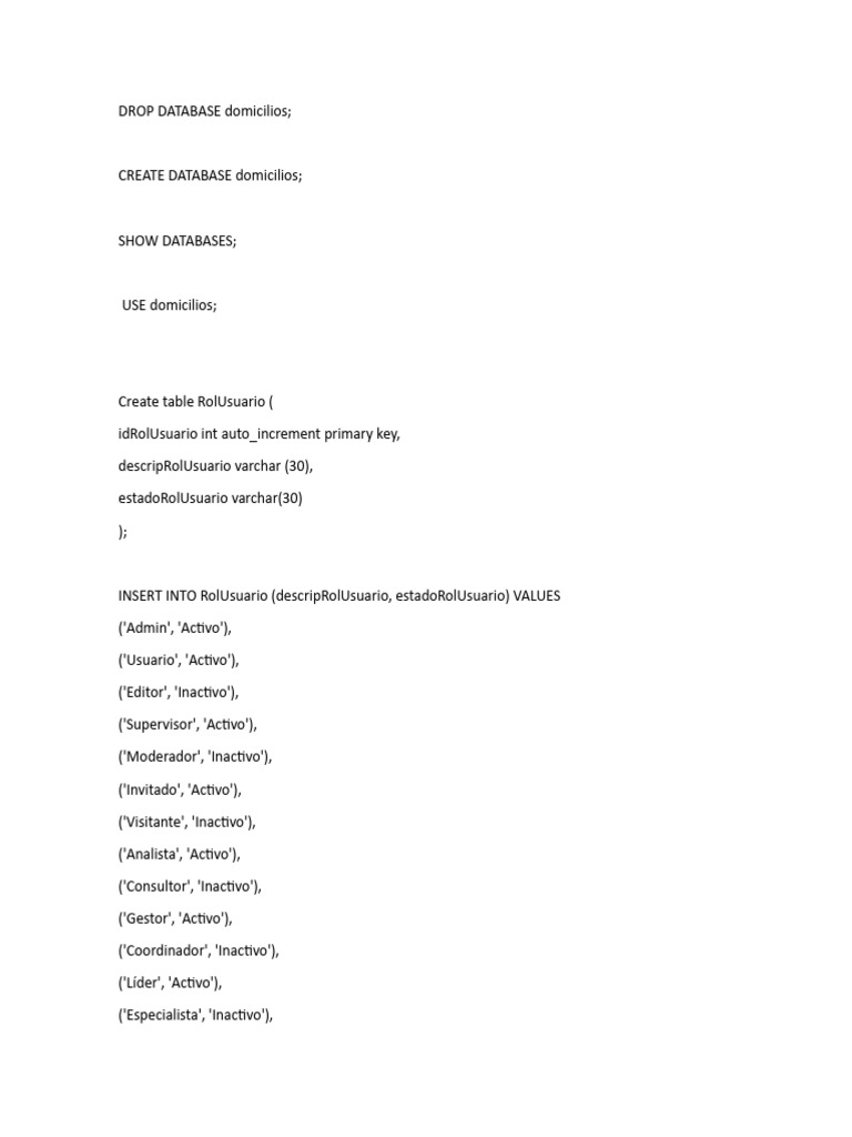 Script Database | PDF | Programación de computadoras | Cibernética