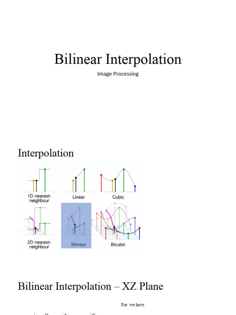 Bilinear Interpolation | PDF