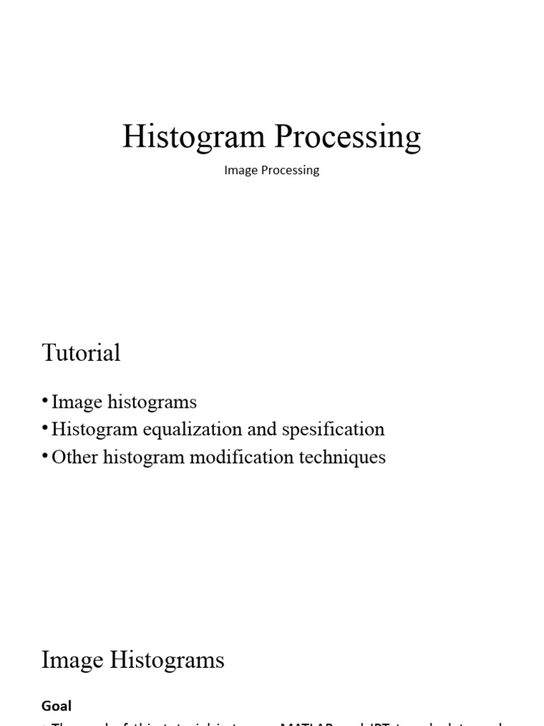 P4-Histogram Processing - Tutorial | PDF | Histogram | Parameter (Computer Programming)