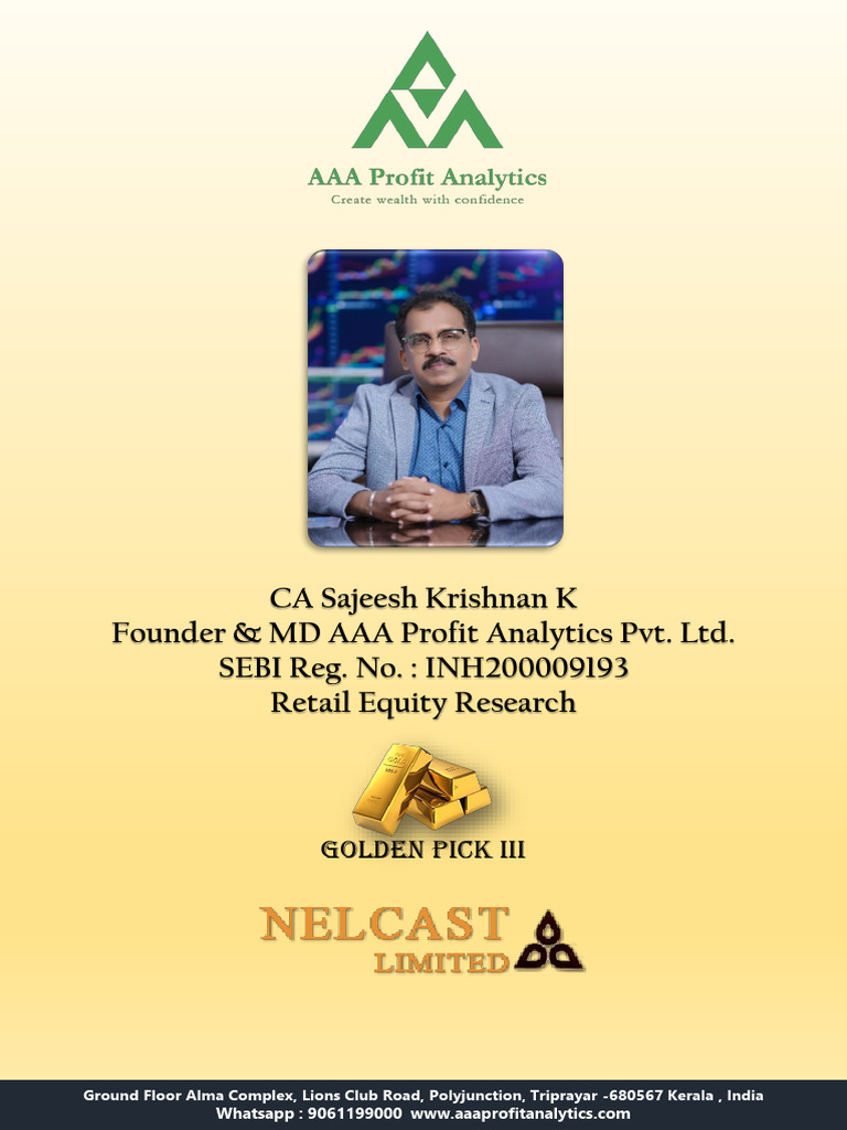 Private Entity Report on Nelcast; Courtesy - RMS | PDF | Financial ...