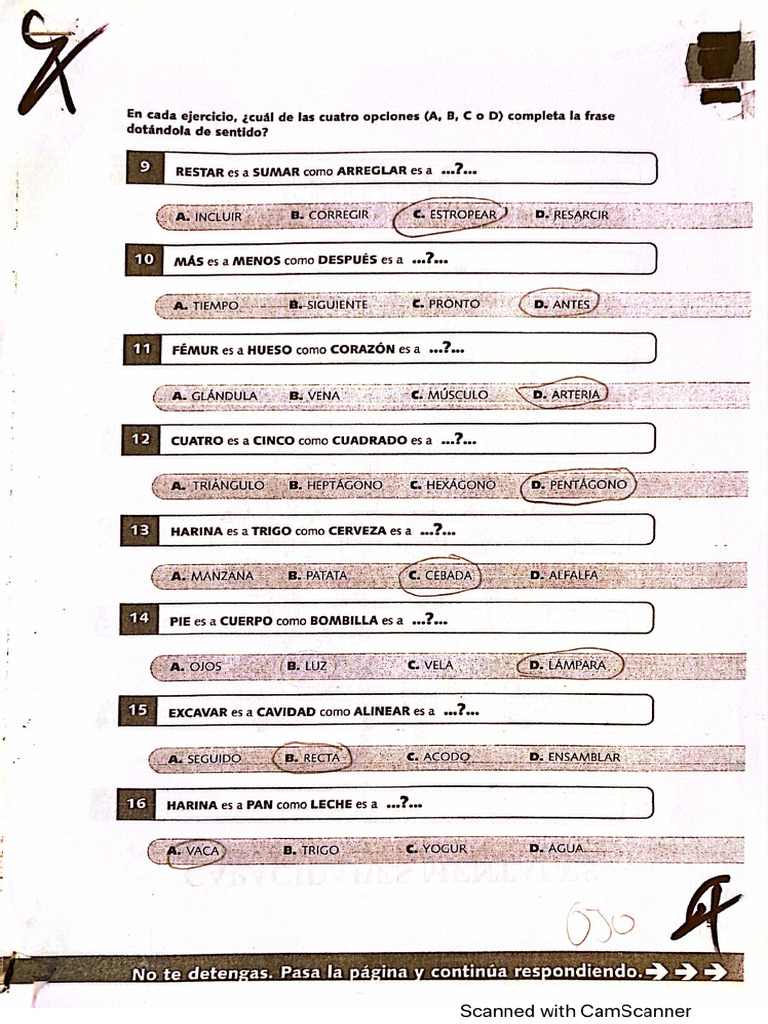 Examen Verbal Esmil | PDF