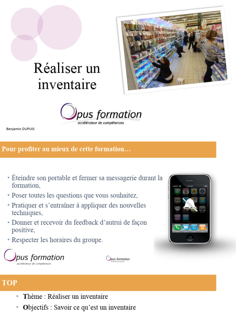 Guide Pratique pour Réaliser un Inventaire | PDF | Inventaire