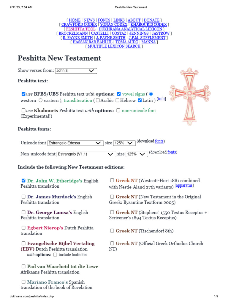 Peshitta New Testament Overview | PDF | New Testament | Bible