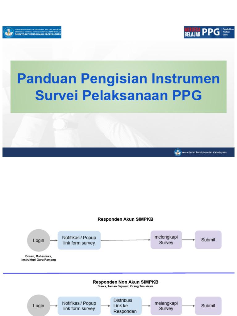 Panduan Pengisian Instrumen Survei | PDF