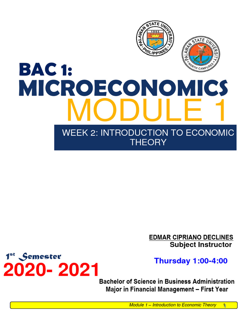 Content Module 1 | PDF | Economics | Microeconomics
