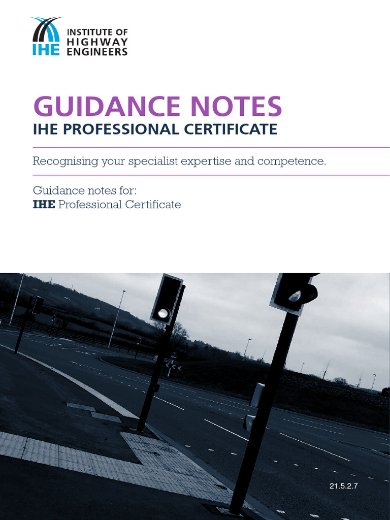 Professional-Certificate Guidance-Notes 21.5.2.7 | PDF | Traffic ...