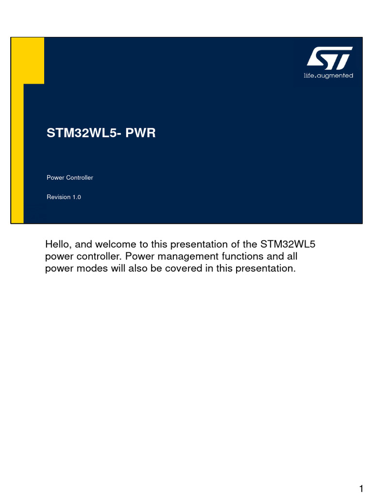 En - STM32WL-System-Power Control PWR | PDF | Power Supply | Analog To Digital Converter
