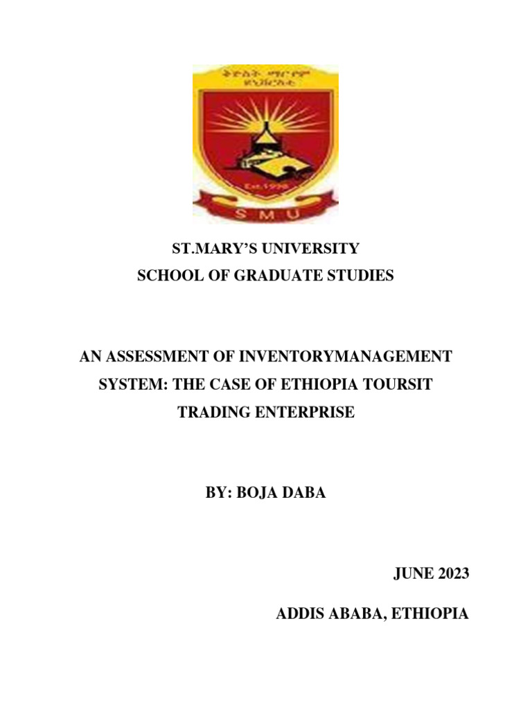 Boja PDF Thesis | PDF | Inventory | Stocks