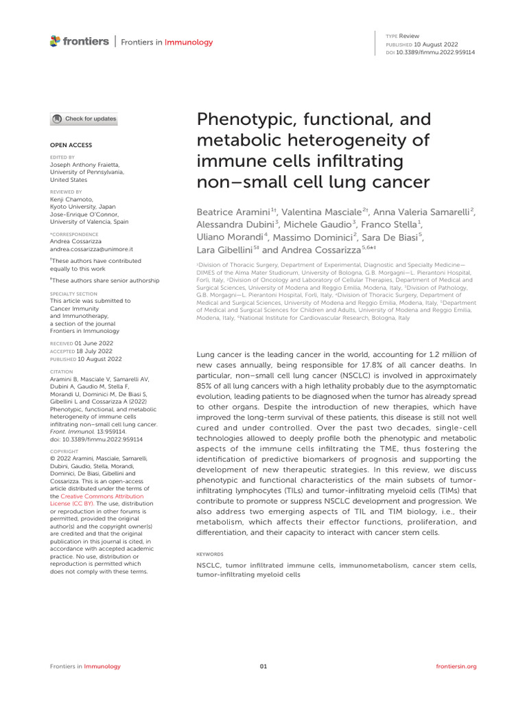 Phenotypic, Functional, and Metabolic Heterogeneity of Immune Cells ... Phenotypic, Functional, and Metabolic Heterogeneity of Immune Cells ...