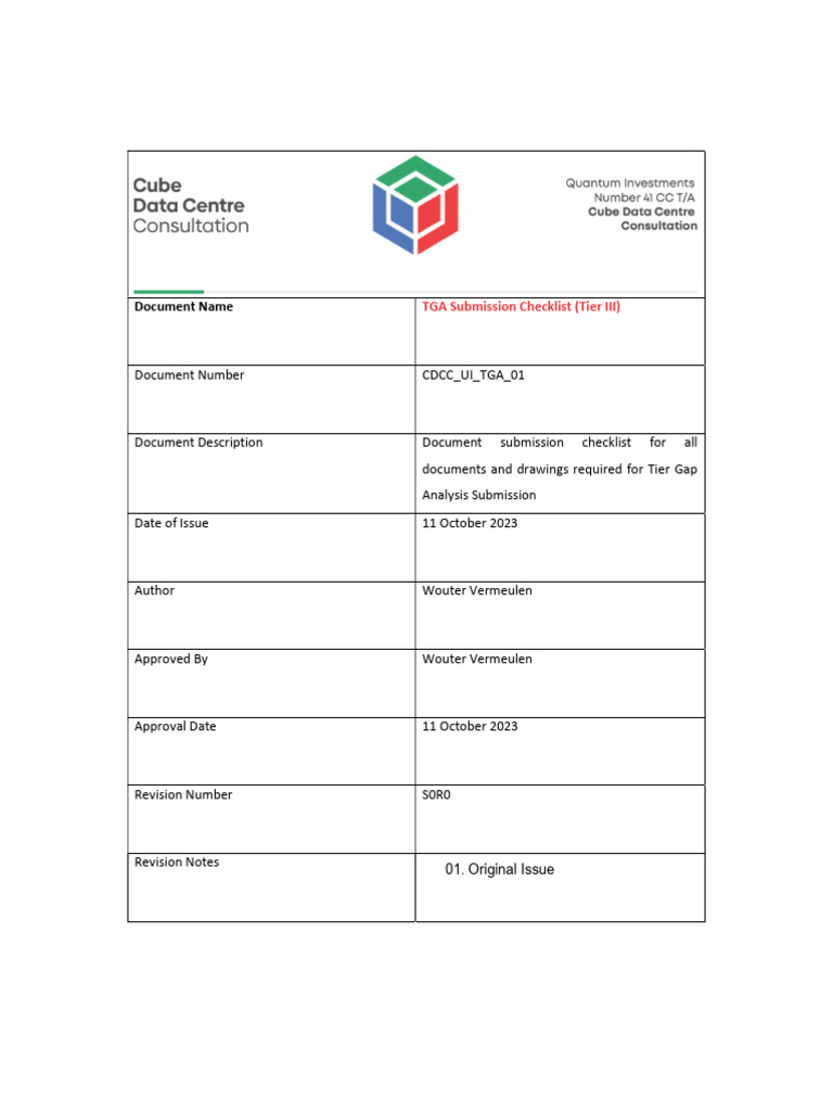 CDCC TCDD Tier III Doc Checklist 2023-Redacted | PDF | Electricity ...