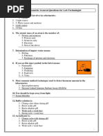 Medical Lab Technician Exam Question Answer PDF | PDF | Bacteria | Cell ...