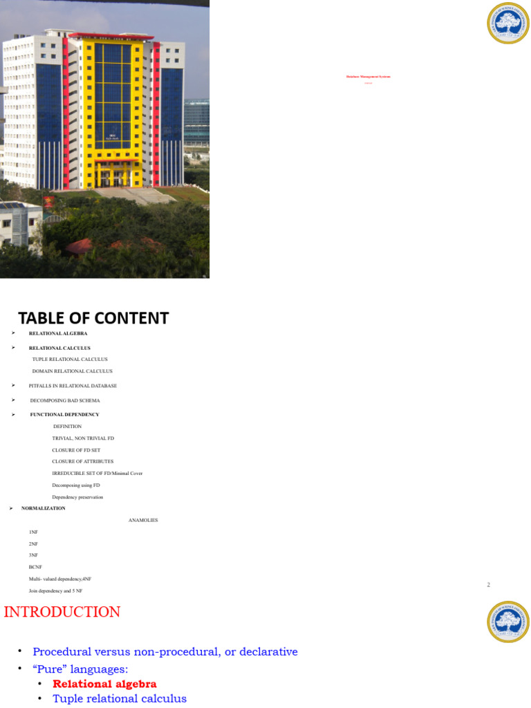 18csc303j Dbms Unit IV | PDF | Relational Model | Computer Data