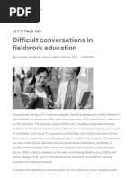 Aota Fieldwork Performance Evaluation | PDF | Occupational Therapy | Evaluation