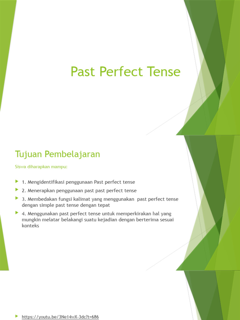 Materi Past Perfect Tense untuk Siswa | PDF