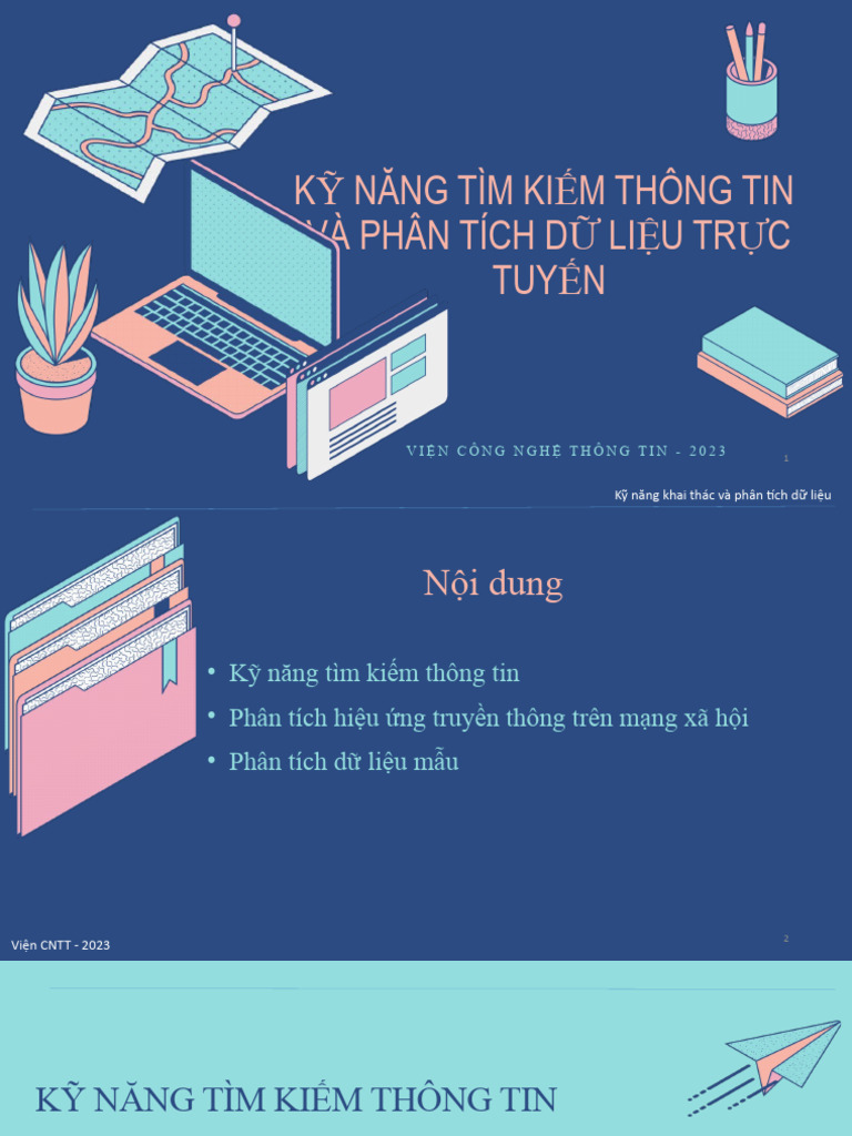 Chuyên đề KỸ NĂNG TIM KIEM THONG TIN VÀ PHÂN TÍCH DỮ LIỆU | PDF