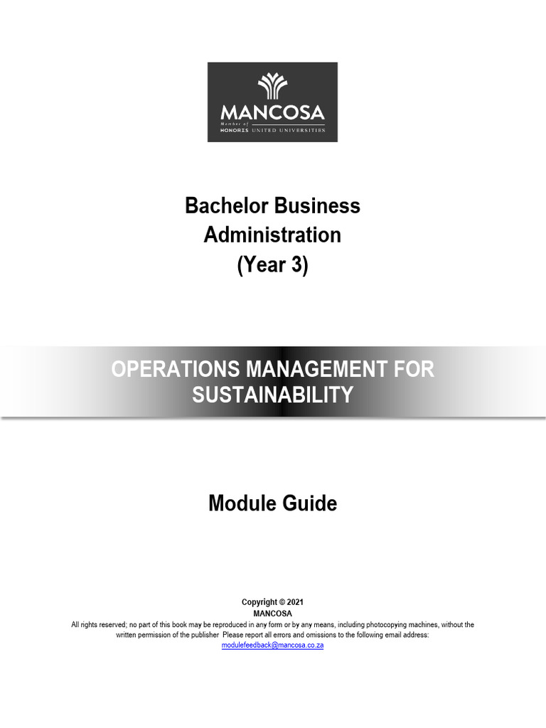 Operations Management Book | PDF | Operations Management | Economies