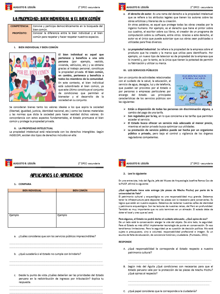 La Propiedad Bien Individual y Bien Comun | Descargar gratis PDF | Bien ...