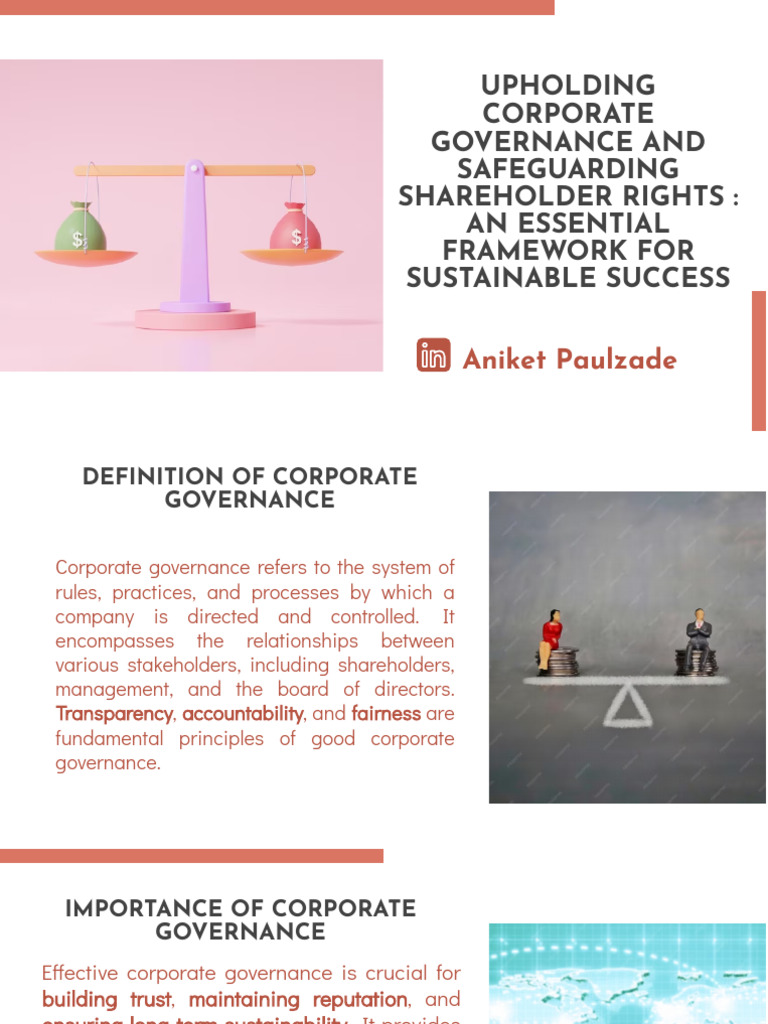 36 Corporate Governance and Shareholder Rights | PDF | Corporate ...