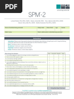 SPM 2 Sensory Processing Measure | PDF | Adolescence | Child Care