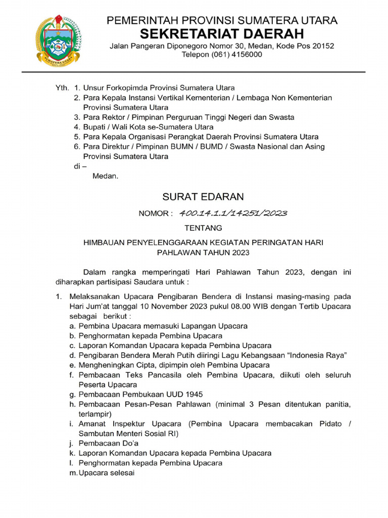 010 Surat Edaran HAWAN 2023 | PDF