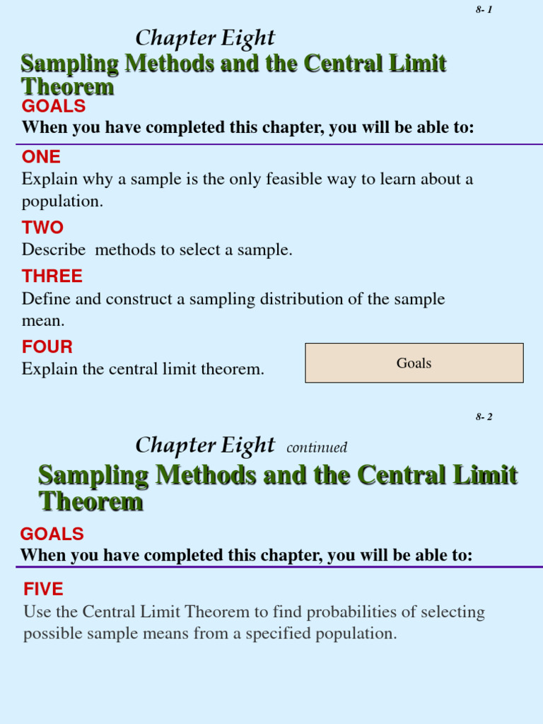 Chap 008 | PDF | Sampling (Statistics) | Mean