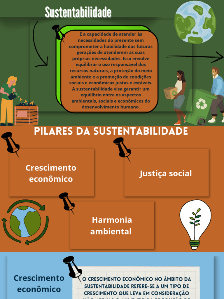 Sustentabilidade Pilares | PDF | Sustentabilidade | Ambiente natural