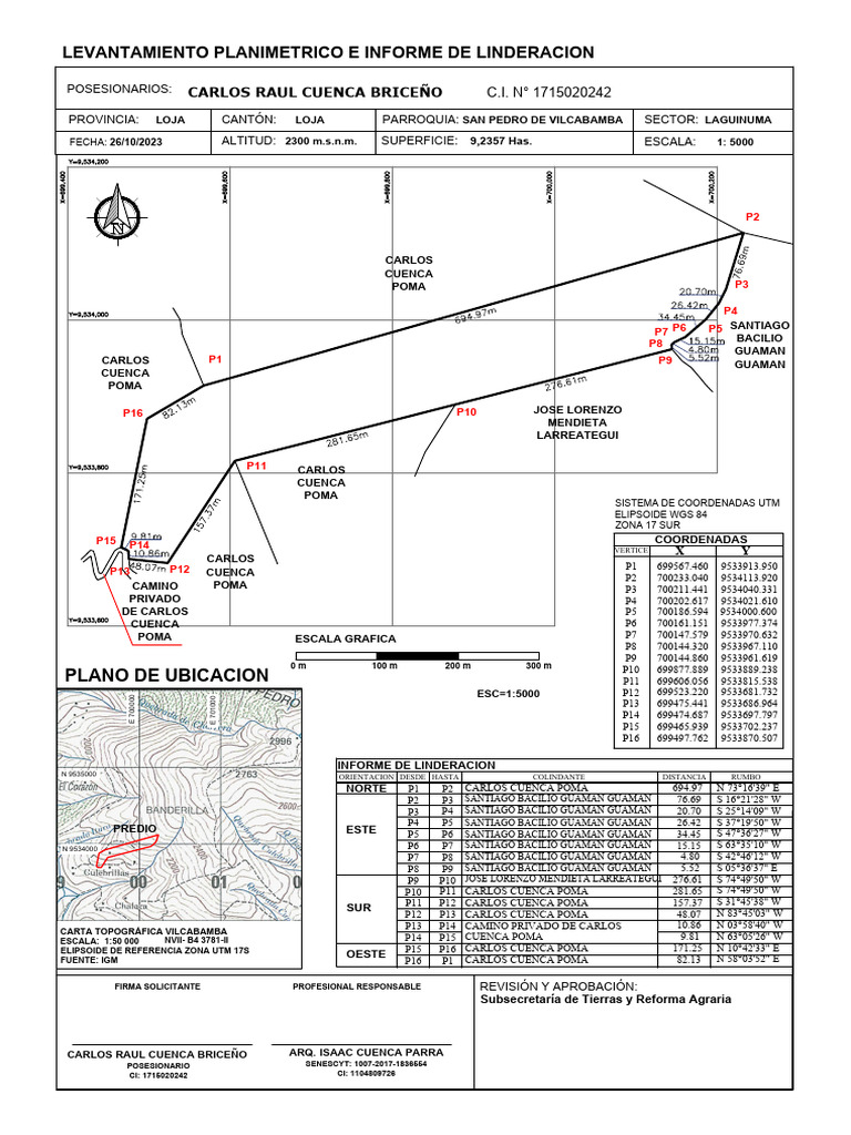 Carlos Raul Cuenca Briceño | PDF | Geodesia | Geofísica