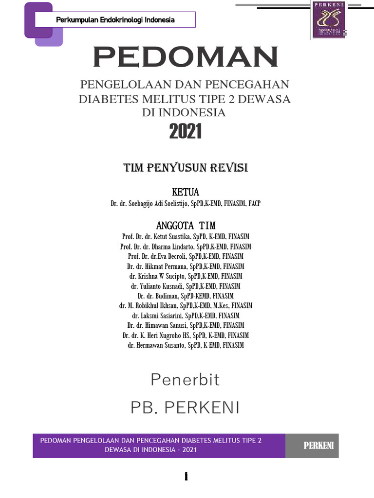 Pedoman DM Tipe 2 2021 - Isbn | PDF | Myocardial Infarction | Heart Failure