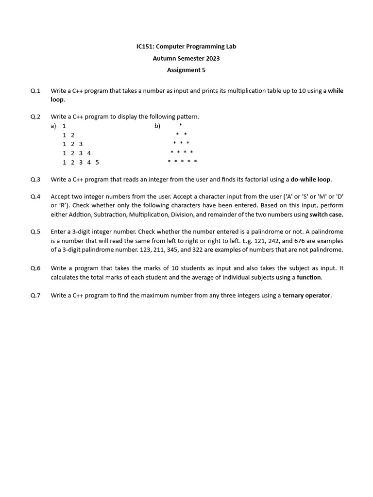 Lab Assignment - No - 5-1 | PDF
