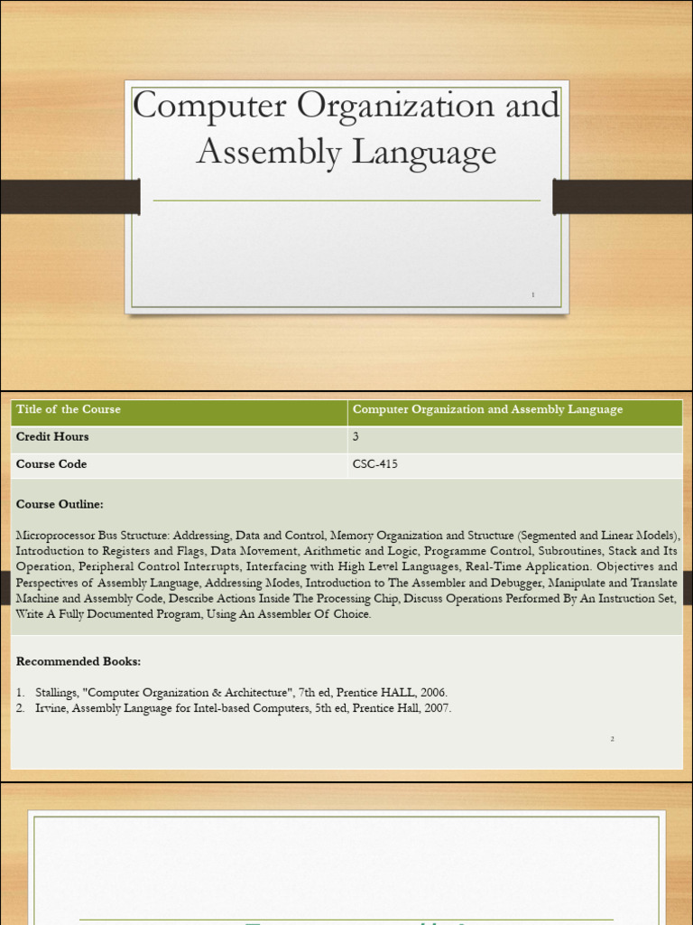 Lecture 1 | PDF | Central Processing Unit | Microprocessor