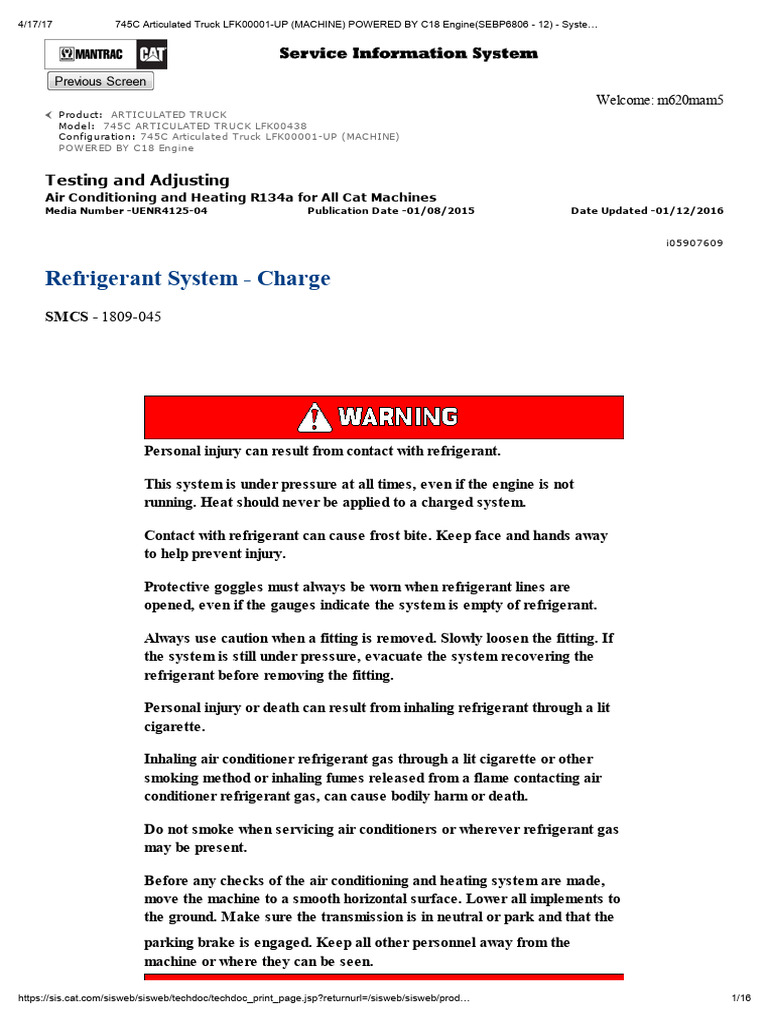 air conditioning charging procedures | PDF | Equipment | Chemical ...