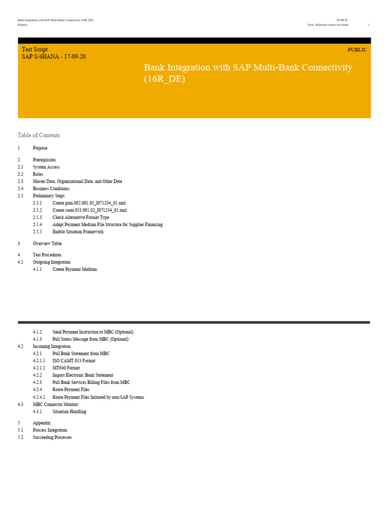 SAP Bank Integration Guide | PDF | Invoice | Computer File